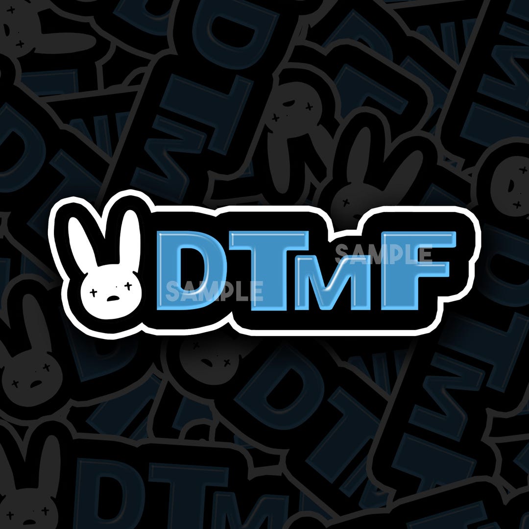 4 Inch. DTMF Sticker, Debi Tirar Mas Fotos Album Sticker , Bad Bunny ...