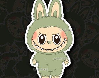 4 Inch. Soy Milk Labubu Sticker , Little Monsters Stickers, Custom ...