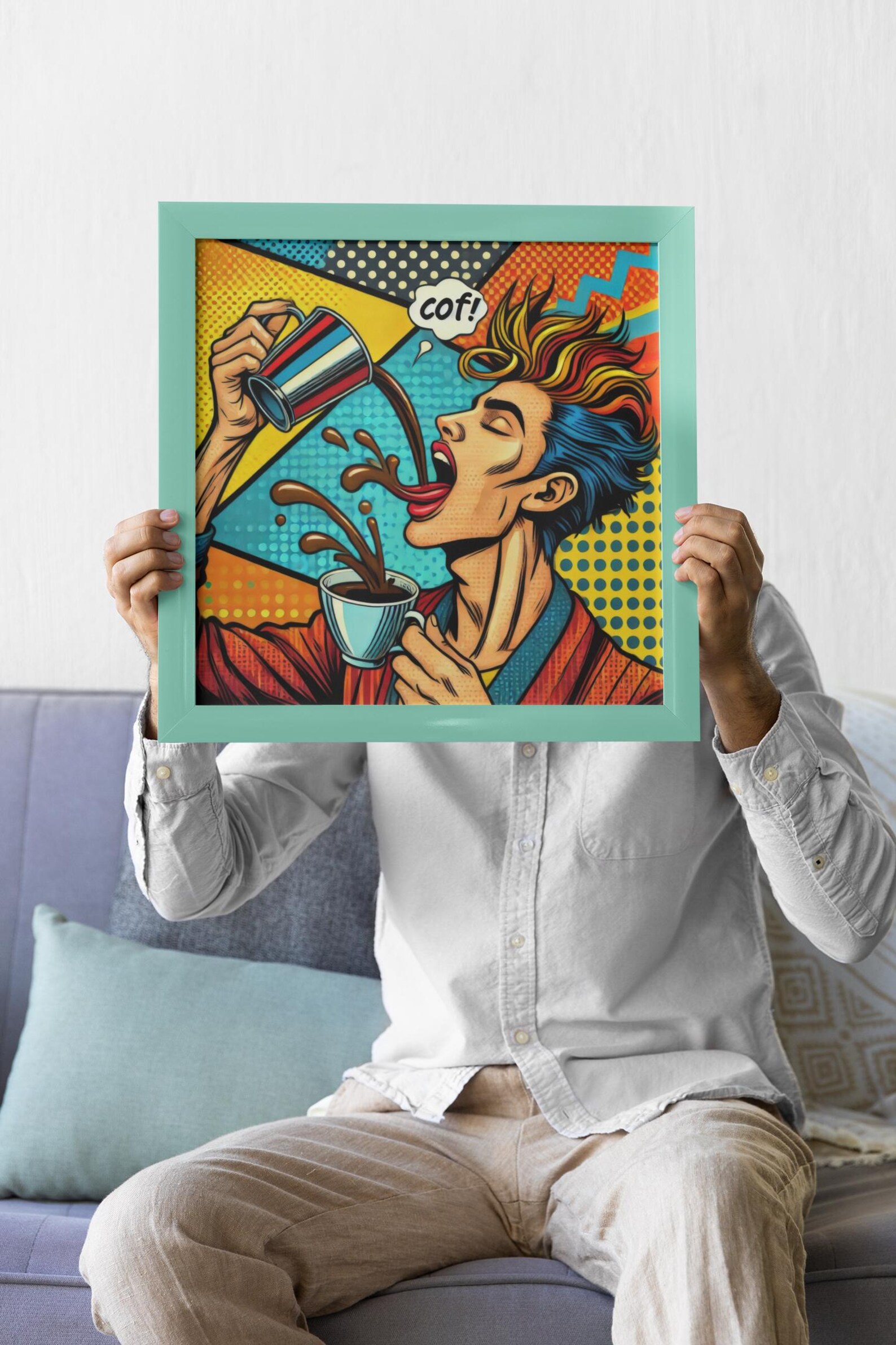 Bold Coffee Pop Art Print: Retro Cafe Wall Decor (digital Download) - Etsy