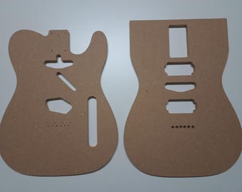 Telecaster Guitar Template - Etsy