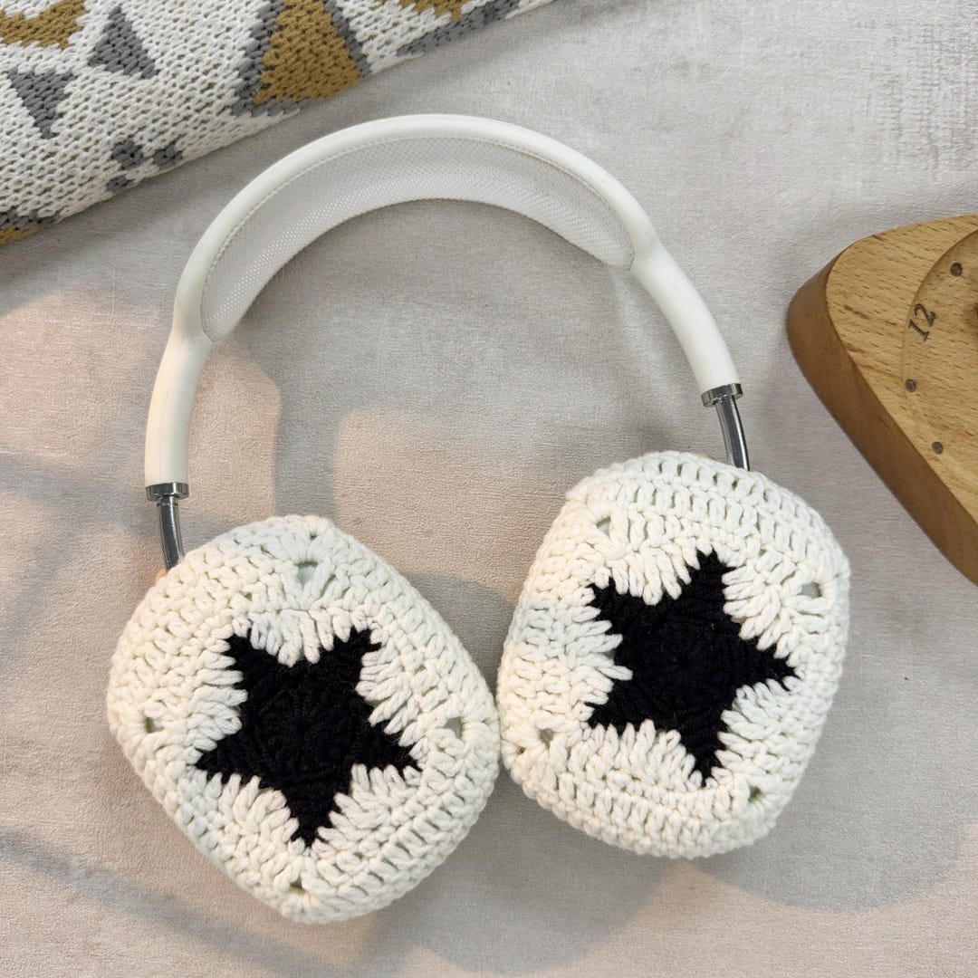 Vintage Star Airpods Max Headphone Covers | Crochet Airpods Max Case ...