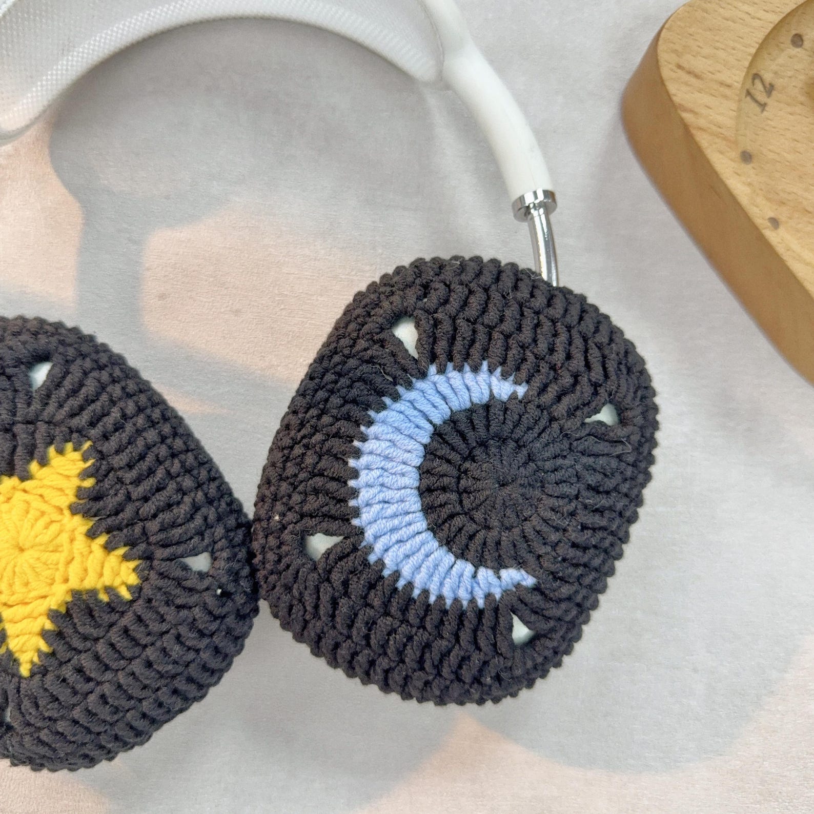 Moon Star Granny Square Airpods Max Headphone Covers | Crochet Airpods ...