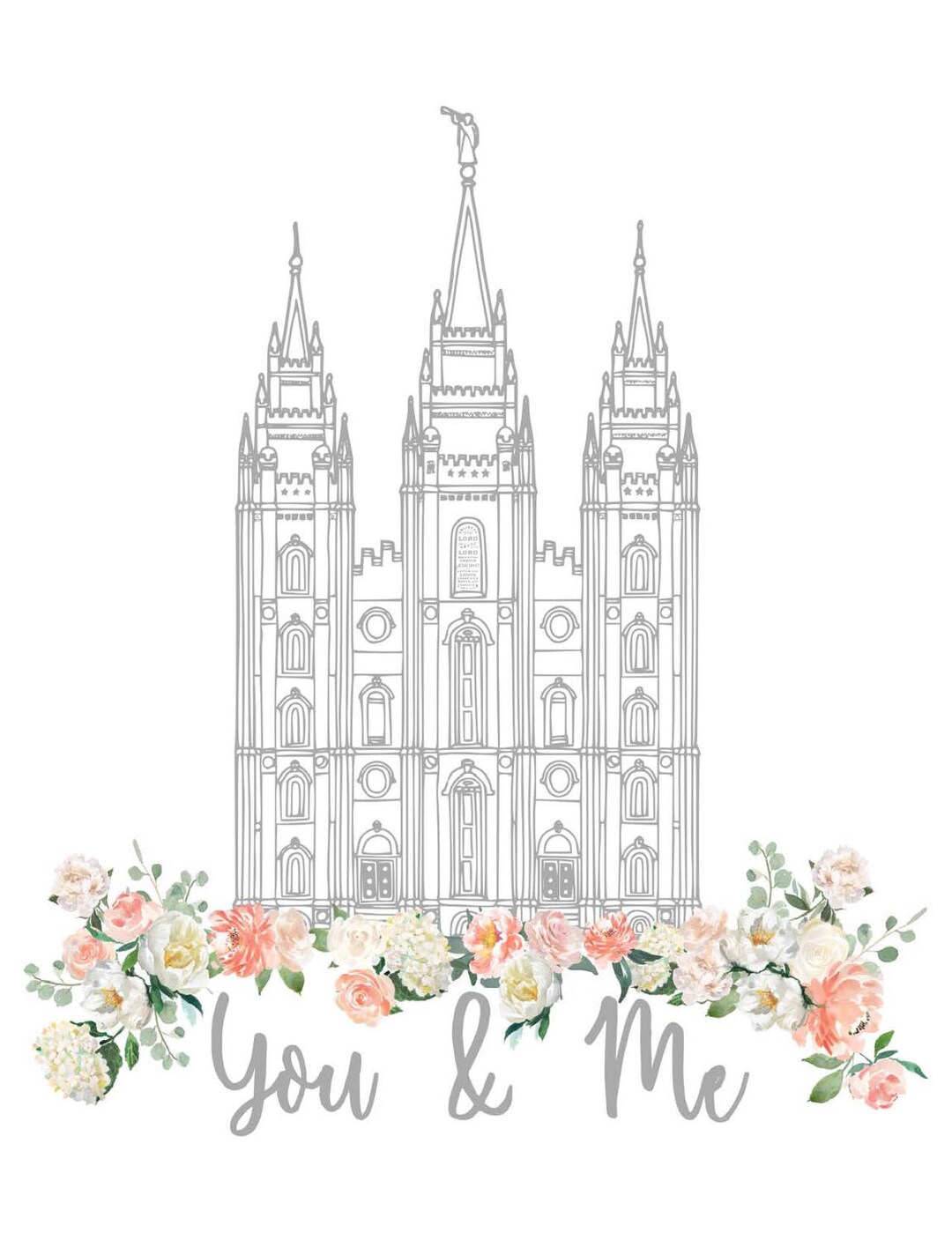 Salt Lake City LDS Temple. Floral Temple Picture, Lds Temple, LDS ...