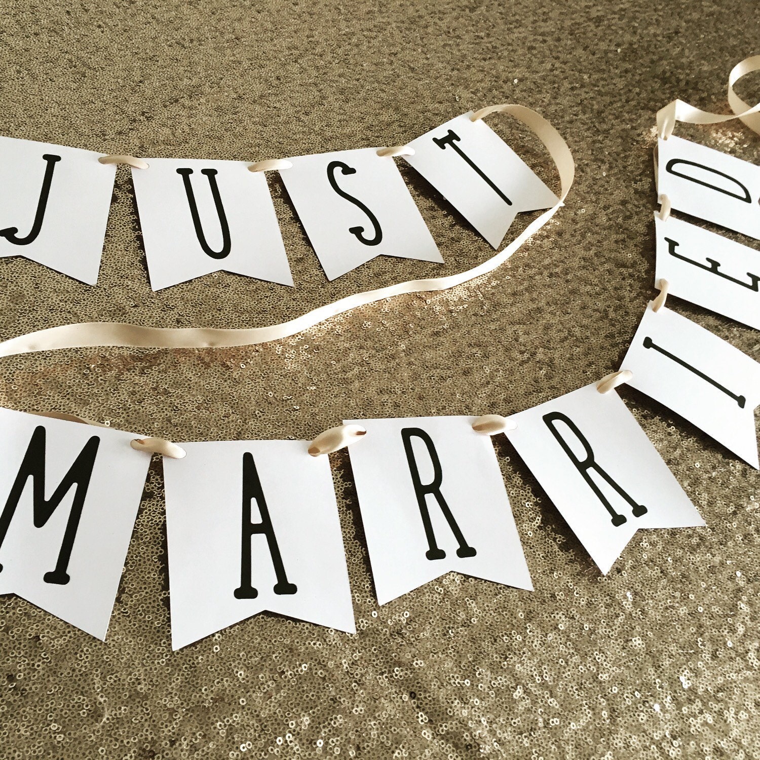 Diy Just Married Banner