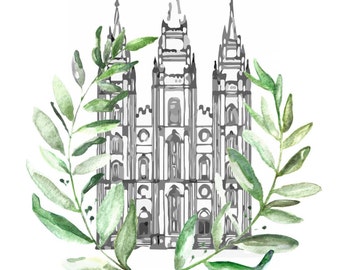 Salt Lake City LDS Temple - Etsy
