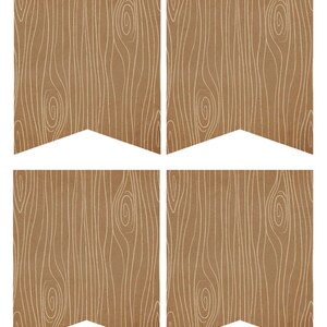 Editable Wood Grain Printable Banner - Etsy