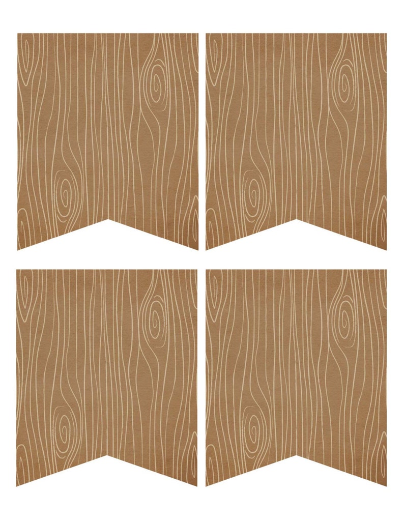 Editable Wood Grain Printable Banner - Etsy