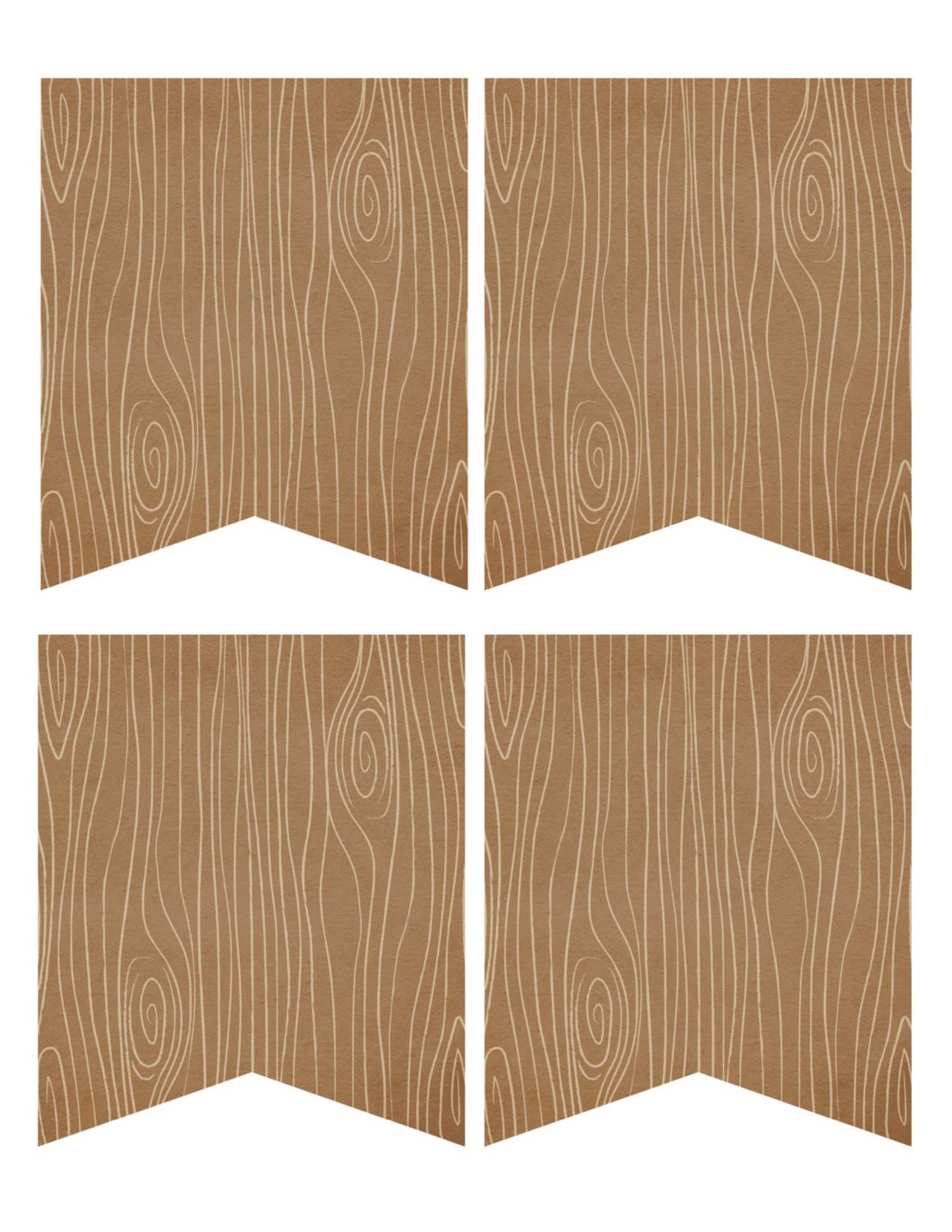 Editable Wood Grain Printable Banner - Etsy