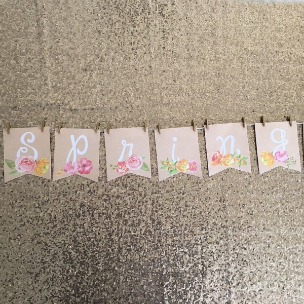 Spring Banner - Etsy
