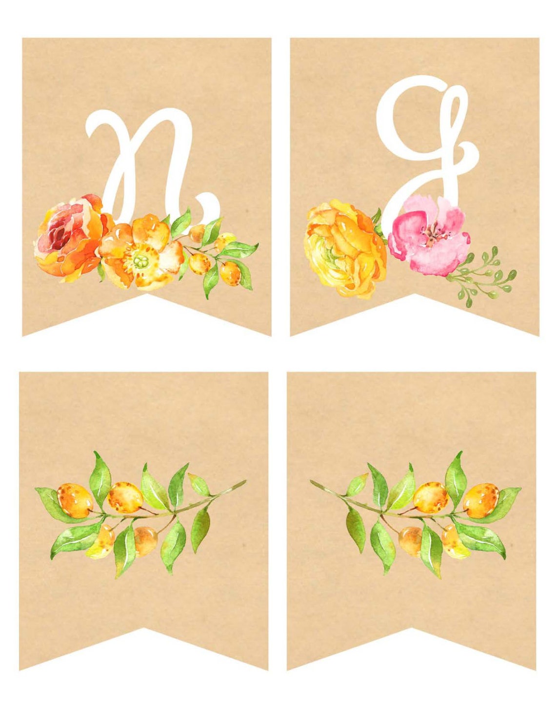 Floral Spring Banner, Floral Banner, Spring Banner, Spring Printable ...