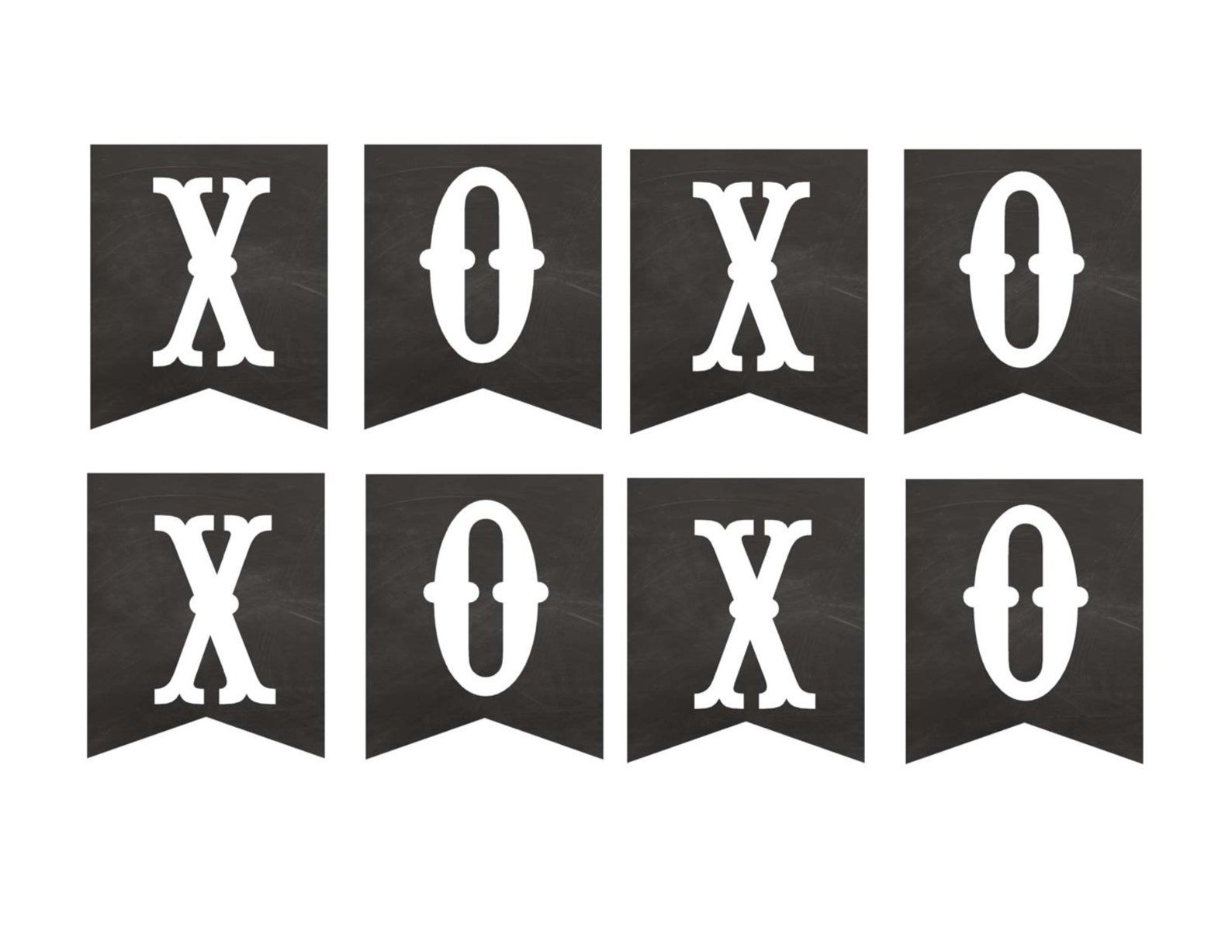 DIY XOXOXO Digital Printable Banner - Etsy