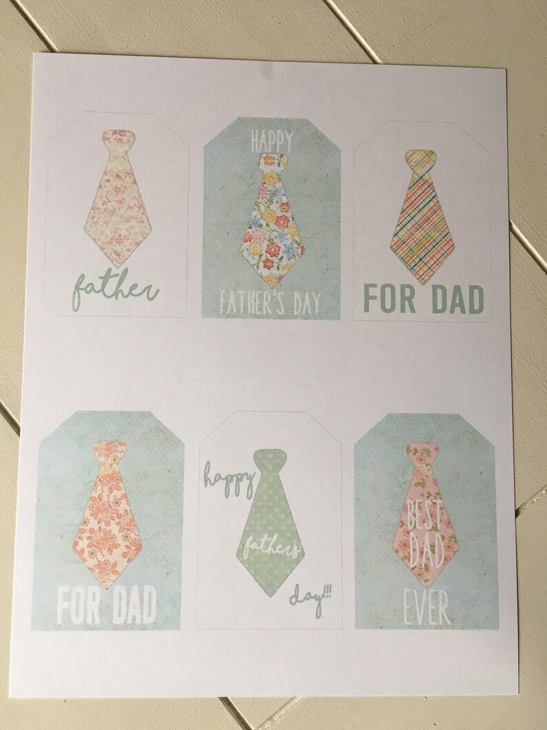 Father's Day Gift Tags, Printable Father's Day Gift Tags, Father Gift ...