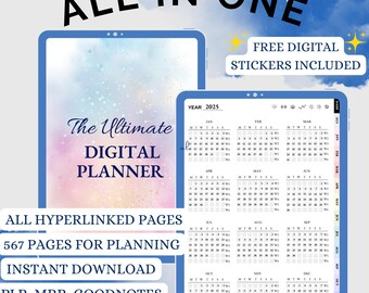 2025 Ultimate Digital Planner Bundle | 28 Digital Planner + 4800 ...