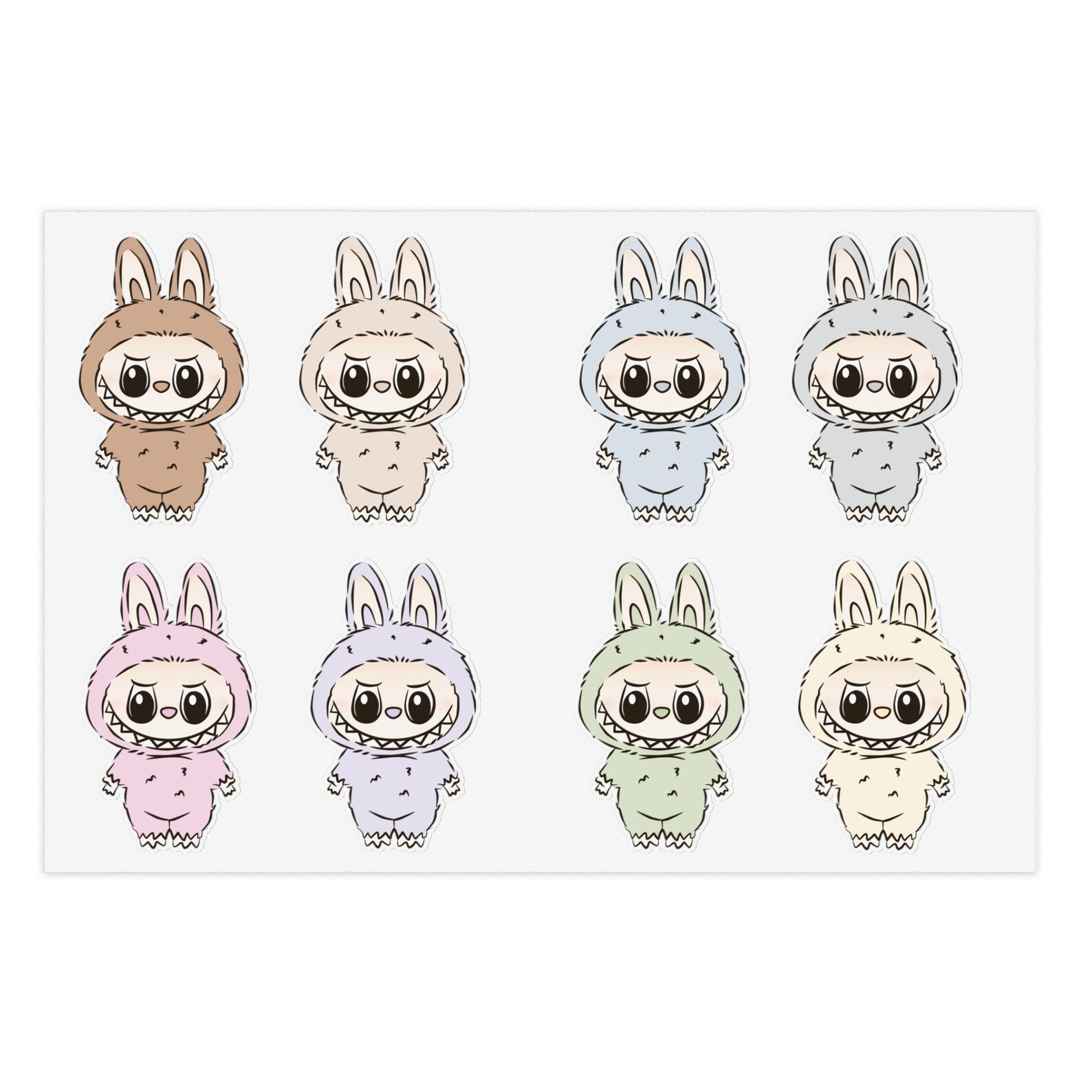 Labubu Sticker Sheets - Cute and Colorful Sticker Collection for ...