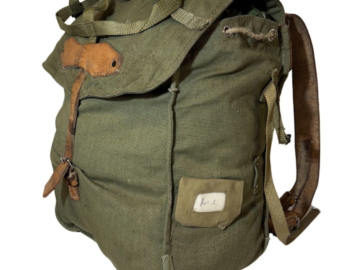 Genuine Vintage Romanian Army Rucksack Backpack Military Surplus ...