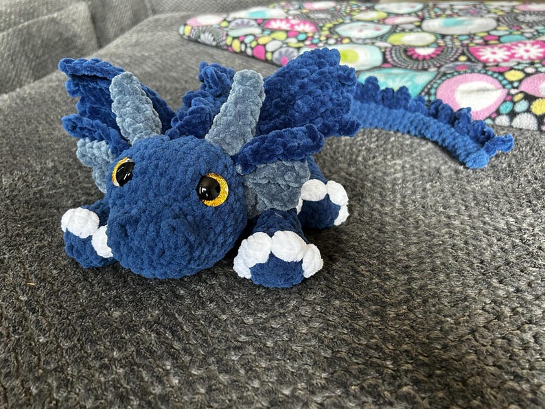 Fourth Wing Inspired Crochet Dragon Plushie, Option for Customization ...