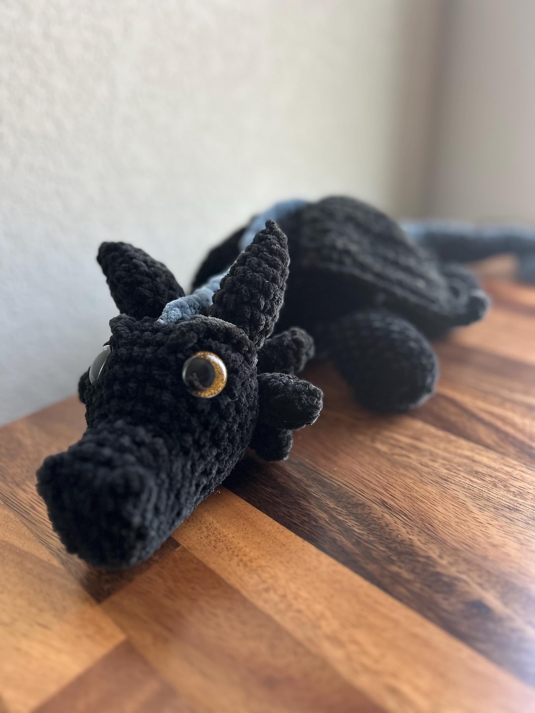 Tairn, Tairneanach, Large Dragon, Morningstar Tail, Crochet Plushie ...