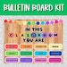 In This Classroom You Are… Bulletin Board Kit | Rainbow Colour Scheme ...