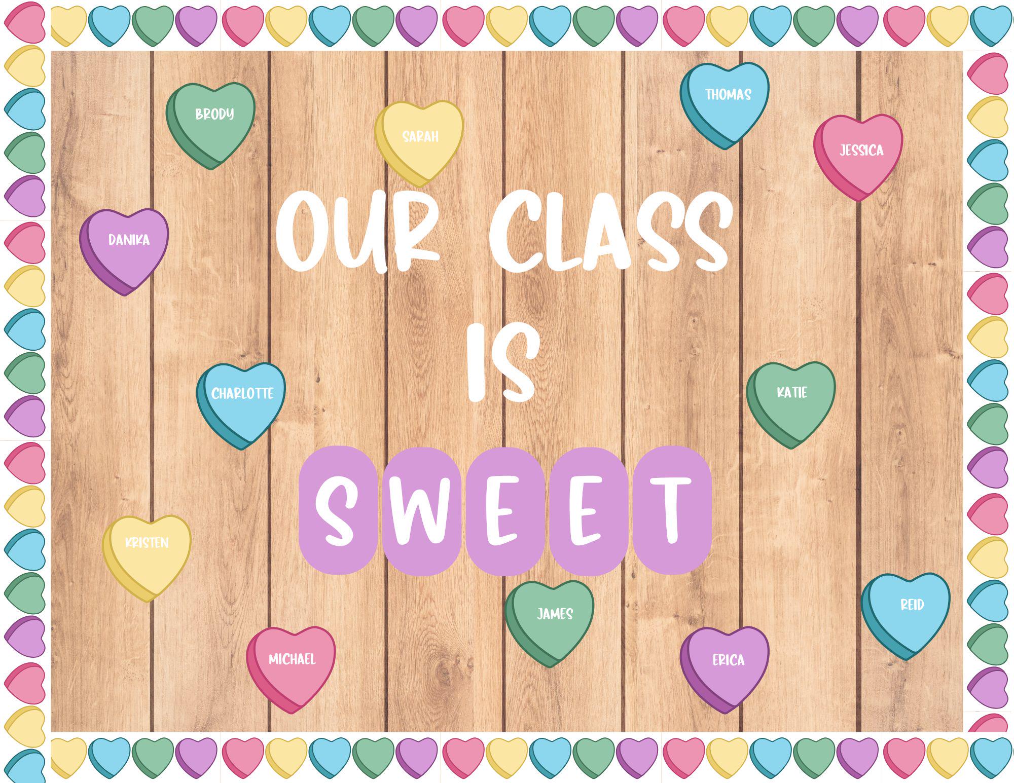 Our Class is Sweet Bulletin Board - Etsy