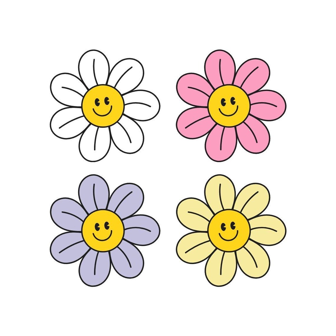 Smiley Face Flower Bulletin Board Kit: Classroom Photo Display (PDF) - Etsy