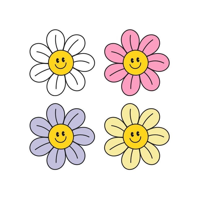 Smiley Face Flower Bulletin Board Kit: Classroom Photo Display (PDF) - Etsy