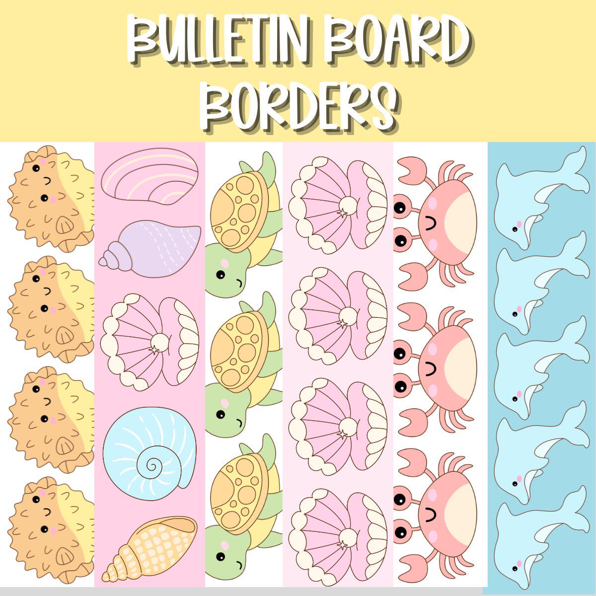 Under the Sea Bulletin Board Borders | Ocean Classroom Decor (PDF) - Etsy