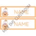 Editable Fall Halloween Name Tags: Classroom Desk Decor (PDF) - Etsy