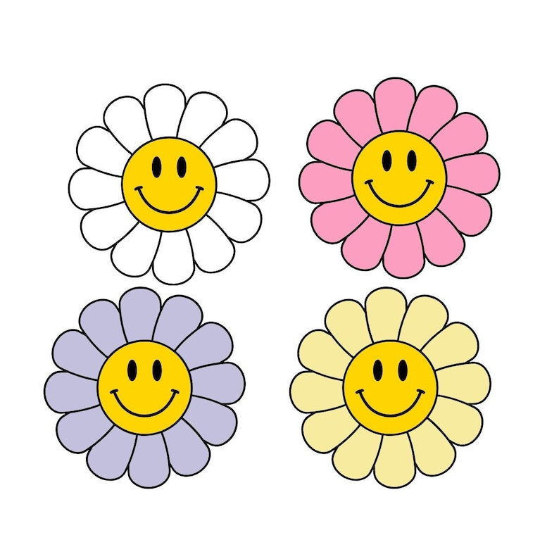 Smiley Face Flower Bulletin Board Kit: Classroom Photo Display (PDF) - Etsy