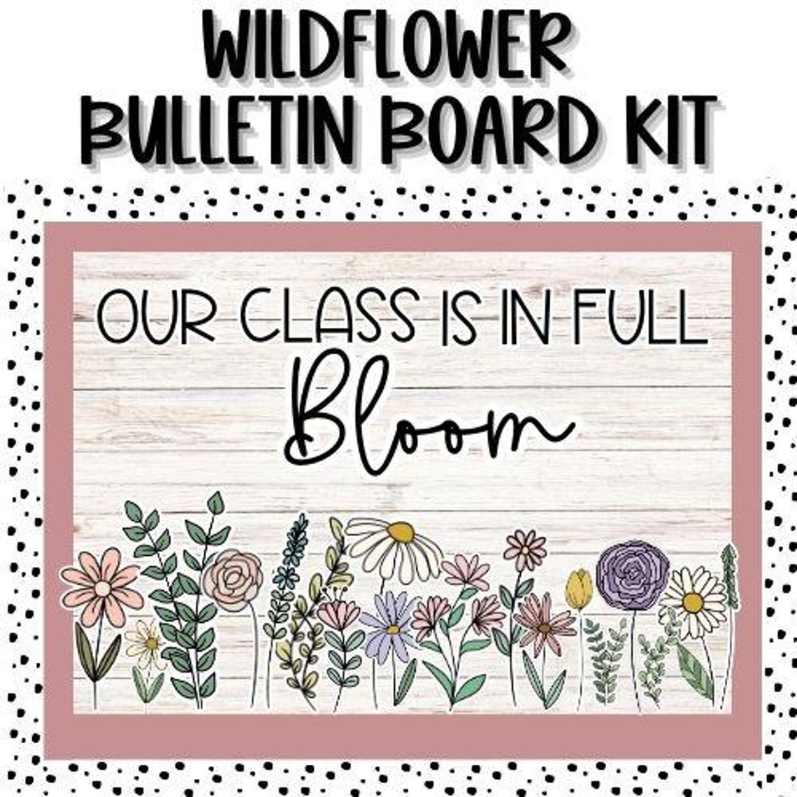 Wildflower Bulletin Board Kit - Digital Download - Etsy