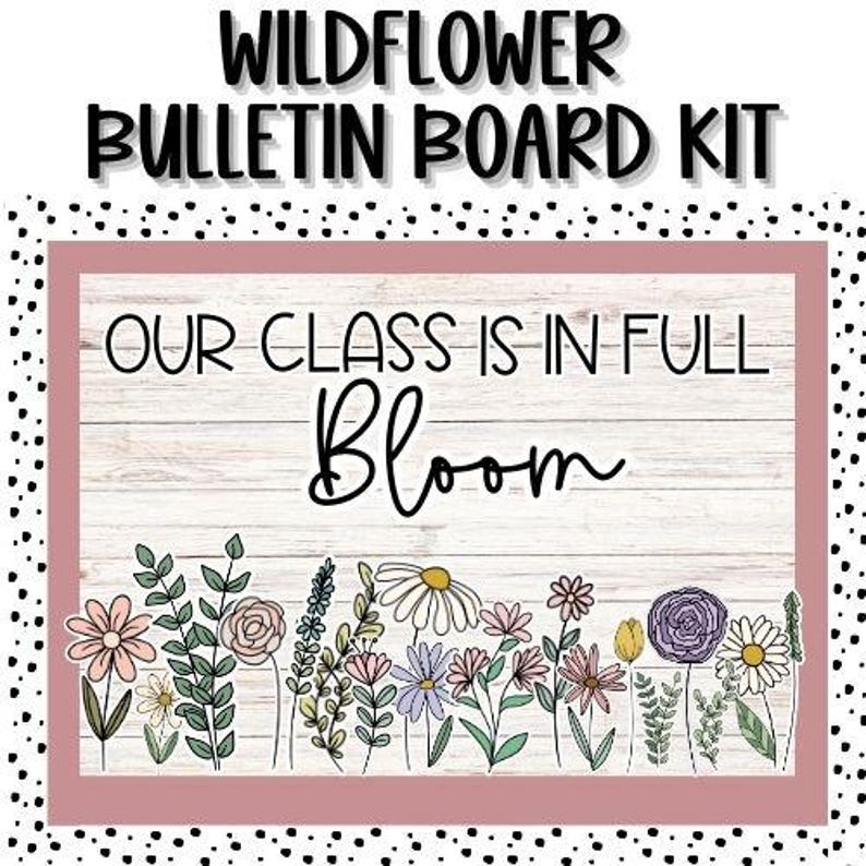 Wildflower Bulletin Board Kit - Digital Download - Etsy