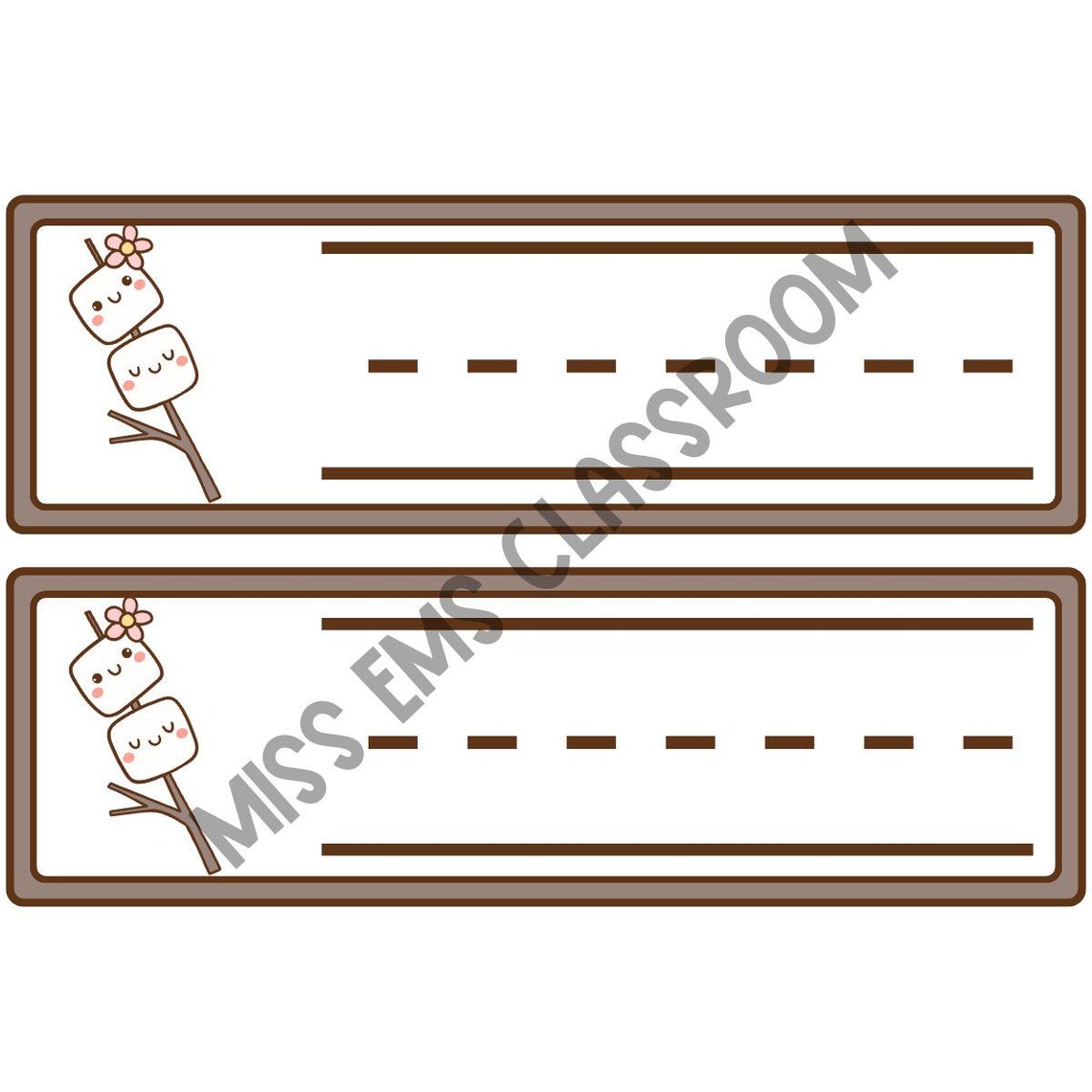 Camping Name Tags: Retro Classroom Decor (editable PDF) - Etsy