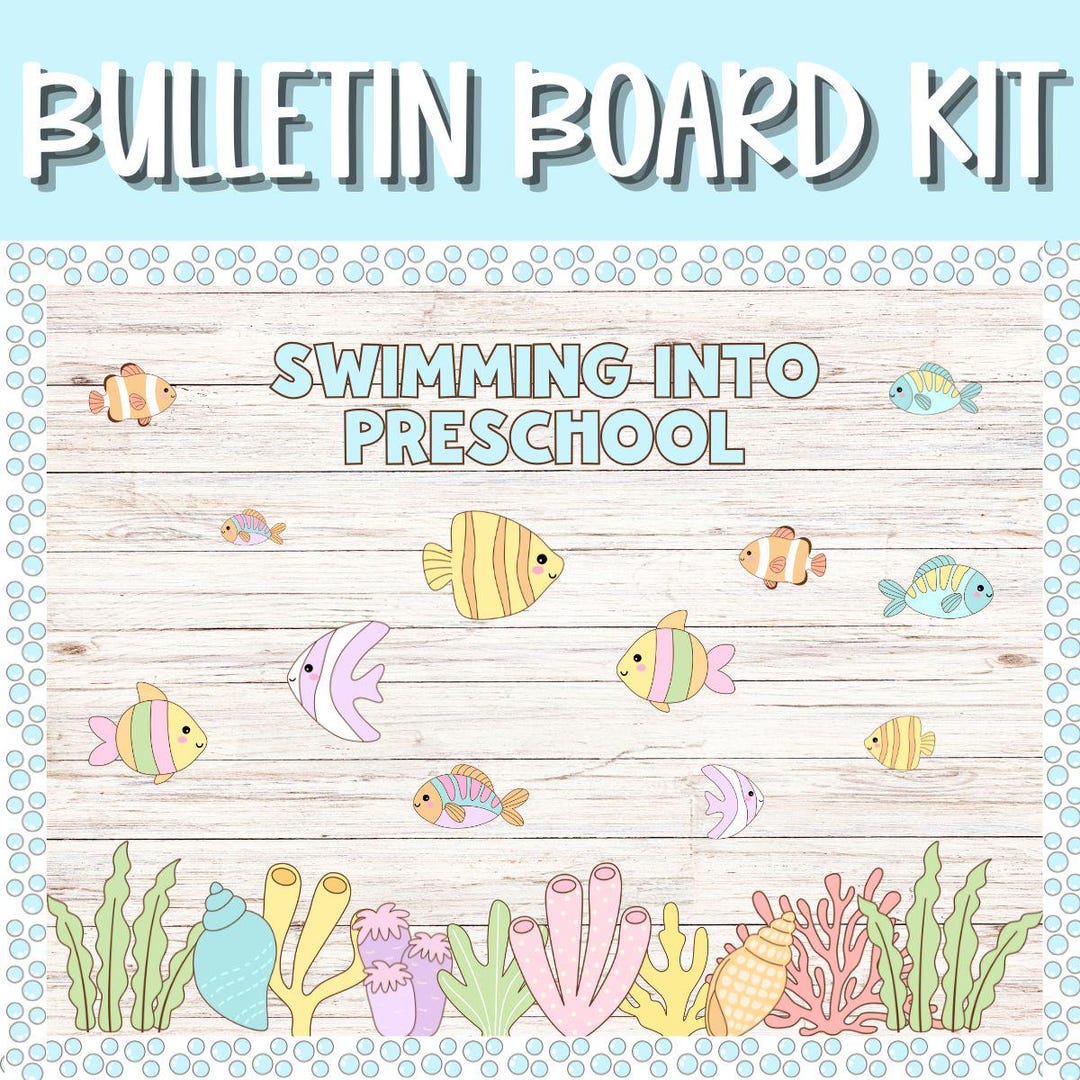 Ocean Theme Bulletin Board Kit: Under the Sea Classroom Decor (digital ...