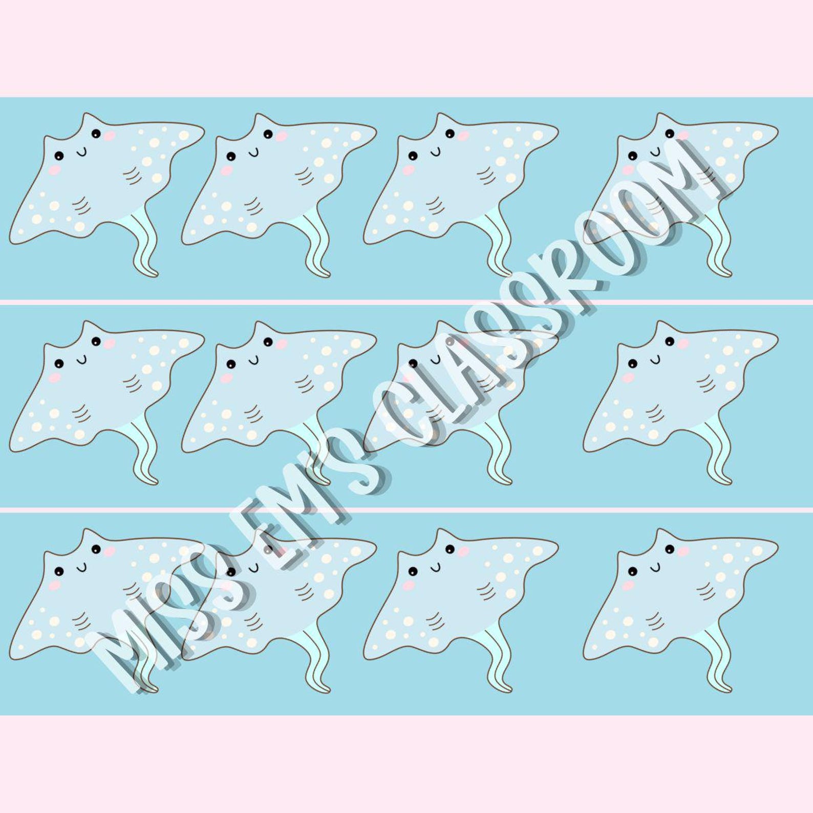 Under the Sea Bulletin Board Borders | Ocean Classroom Decor (PDF) - Etsy