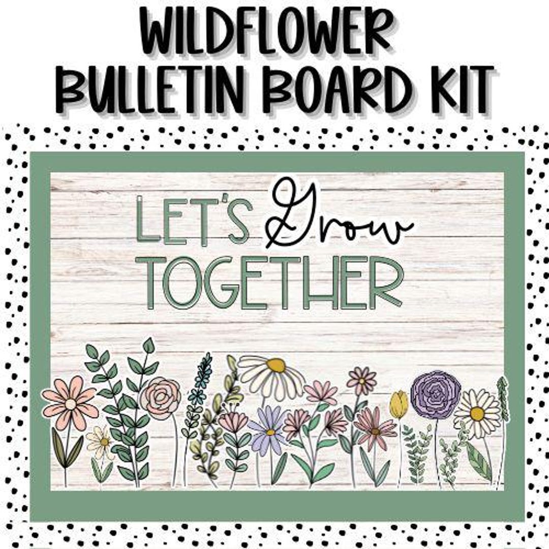 Wildflower Bulletin Board Kit - Digital Download - Etsy