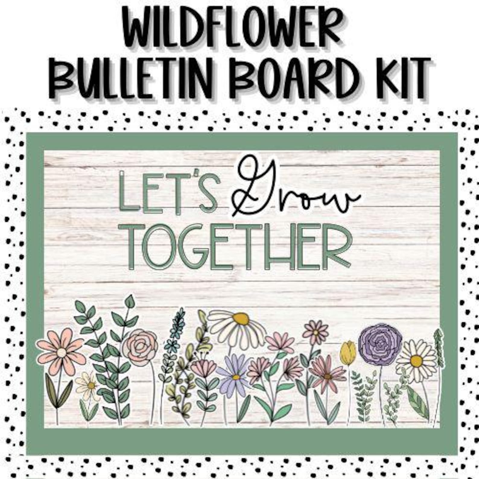 Wildflower Bulletin Board Kit - Digital Download - Etsy