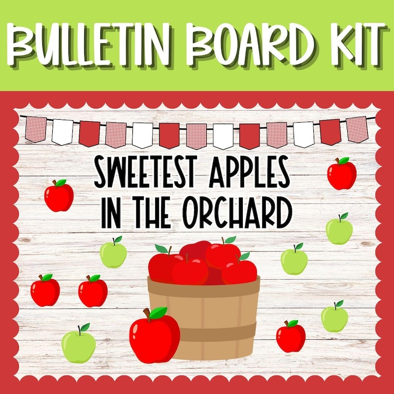 Bulletin Board Apple - Etsy