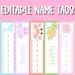 Editable Under the Sea Name Tags | Desk Name Plates | Printable Ocean ...
