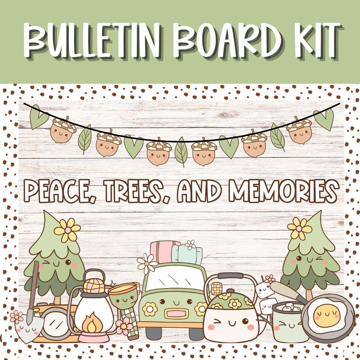 Camping Bulletin Board Kit: Classroom Decor With Borders - Etsy