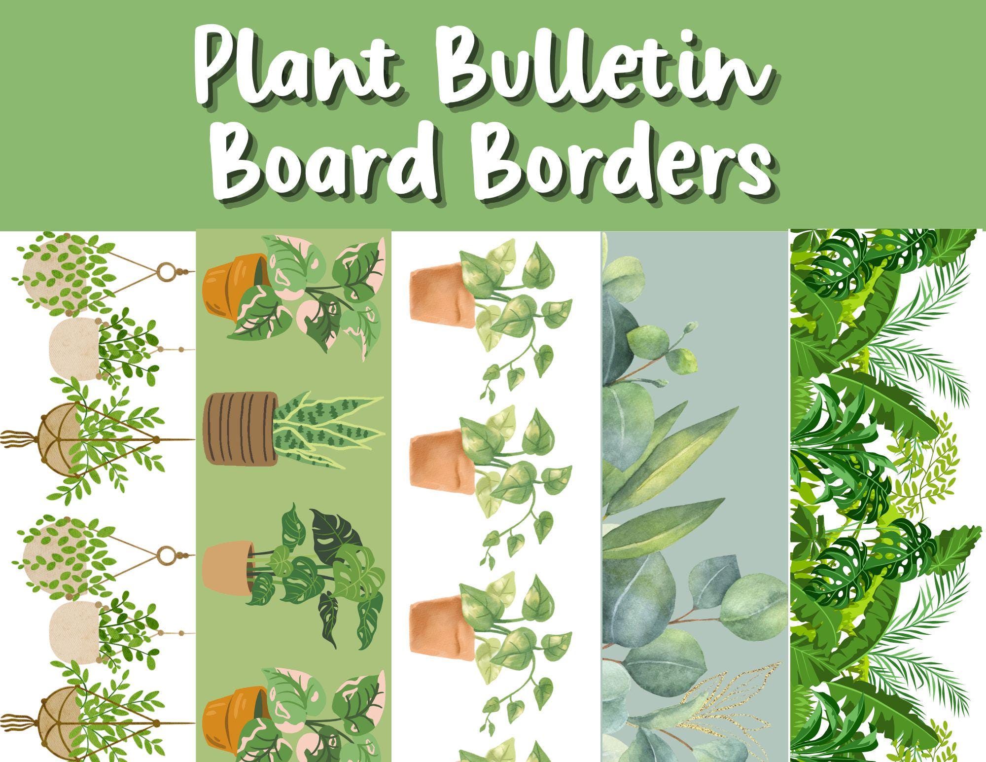 Plant Bulletin Board Borders - Etsy