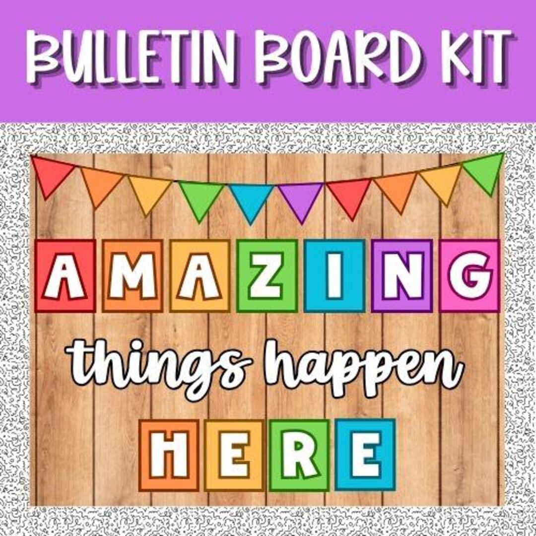Classroom Positivity Bulletin Board Kit | Rainbow Decor (digital ...