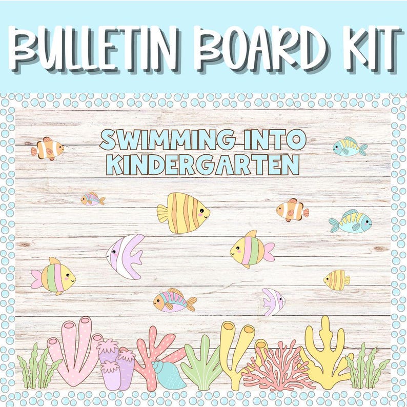 Ocean Theme Bulletin Board Kit: Under the Sea Classroom Decor (digital ...