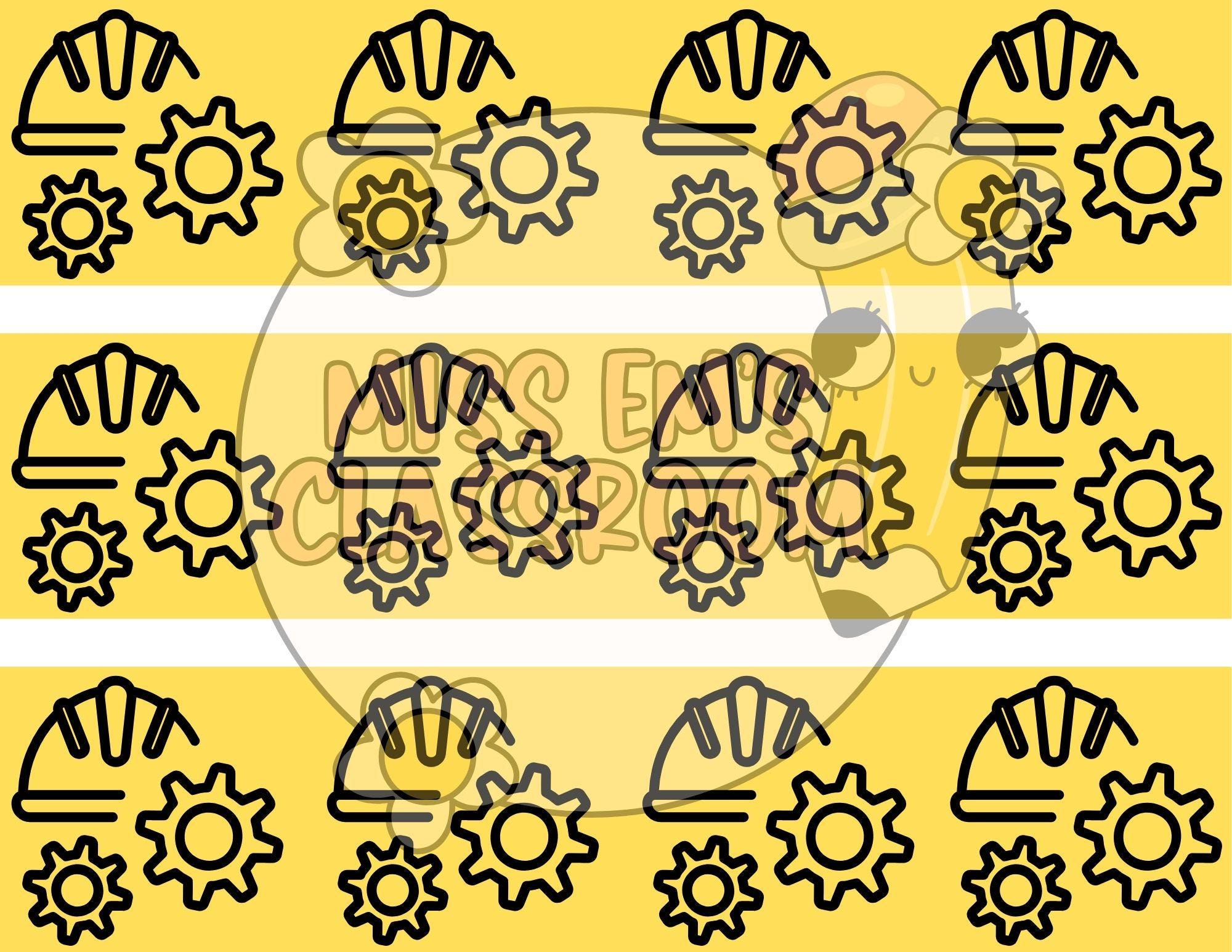 Construction Bulletin Board Borders: Classroom Decor (PDF) - Etsy