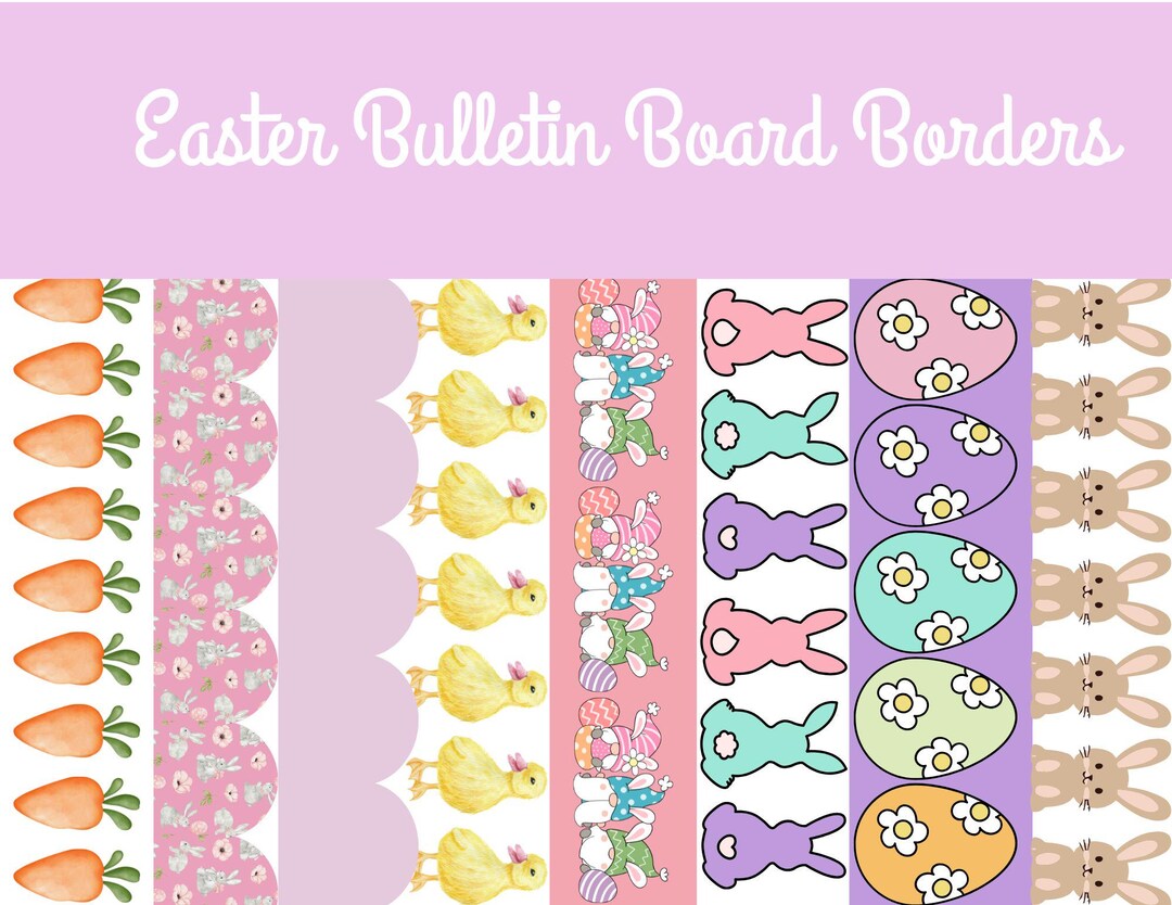 Easter Bulletin Board Borders - Etsy