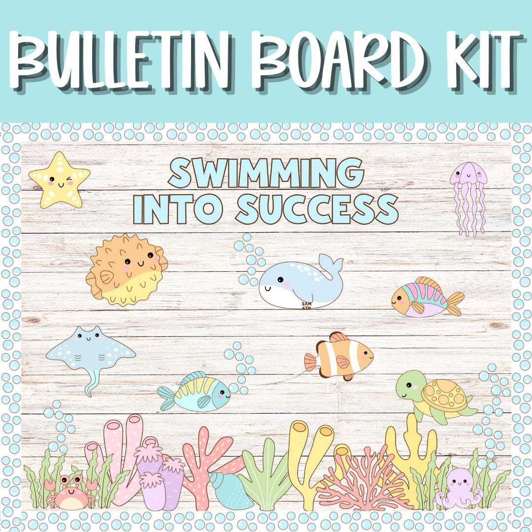 Under the Sea Bulletin Board Kit: Ocean Theme Classroom Decor (PDF) - Etsy