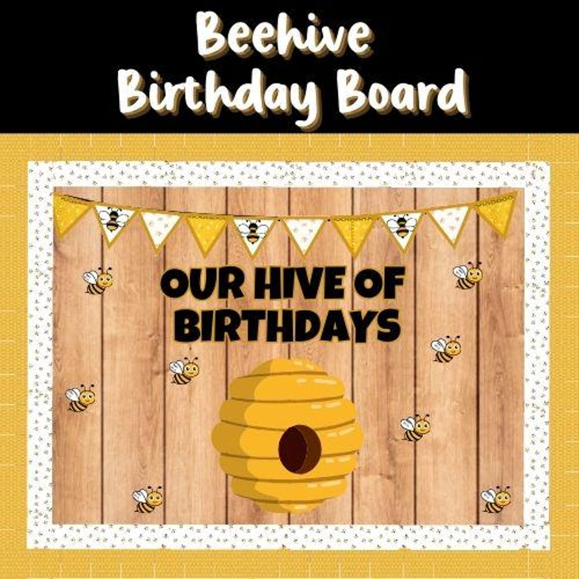 Beehive Birthday Board | Classroom Birthday Board | Spring Birthday ...