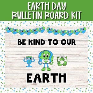 Earth Day Bulletin Board Kit: Classroom Decor (digital Download) - Etsy