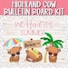 Highland Cow "we HERD It's Summer" Bulletin Board Kit | Highland Cow ...