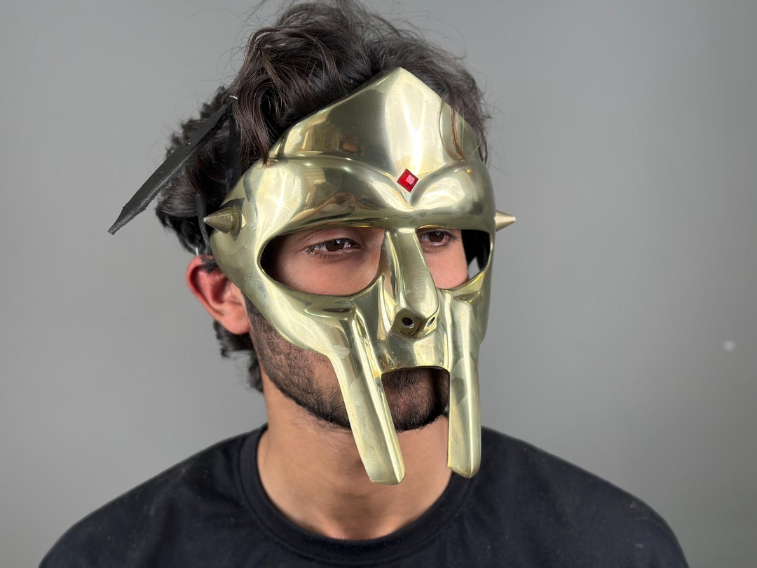 MF Doom Mask ~ Inspired Anti Rust Gold Edition Mask ~ Rapper Cosplay ...
