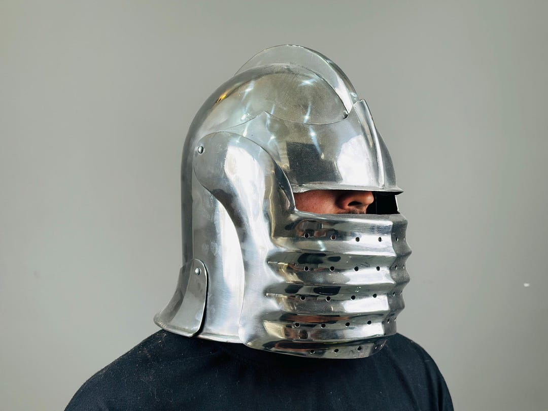 Maximus Helmet ~ Medieval Knight Closed North Italian Bellows Armor ...