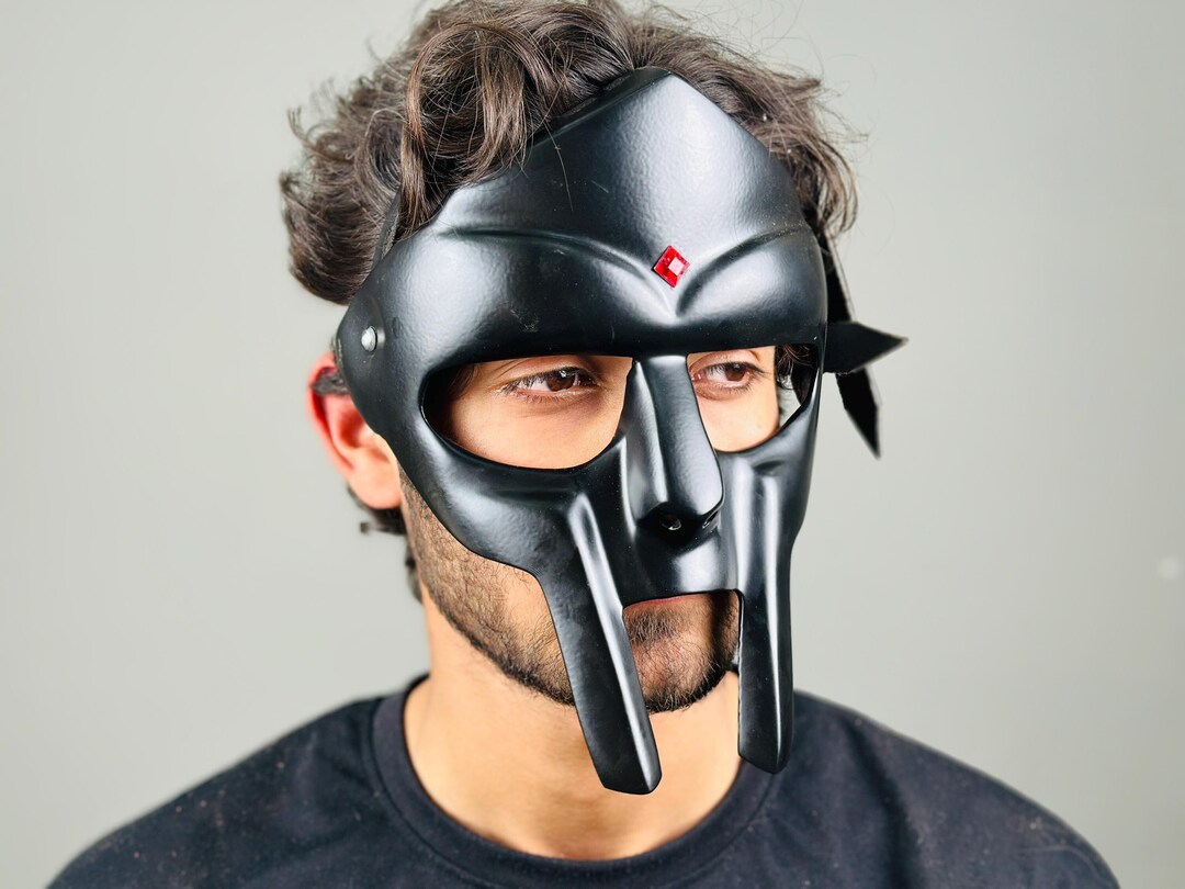 MF Doom Mask ~ Inspired Anti Rust Black Edition Mask ~ Rapper Cosplay ...